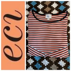 ECI | Tops | Nwt Eci Stretch Cross Band Waist Top Size Xs | Poshmark